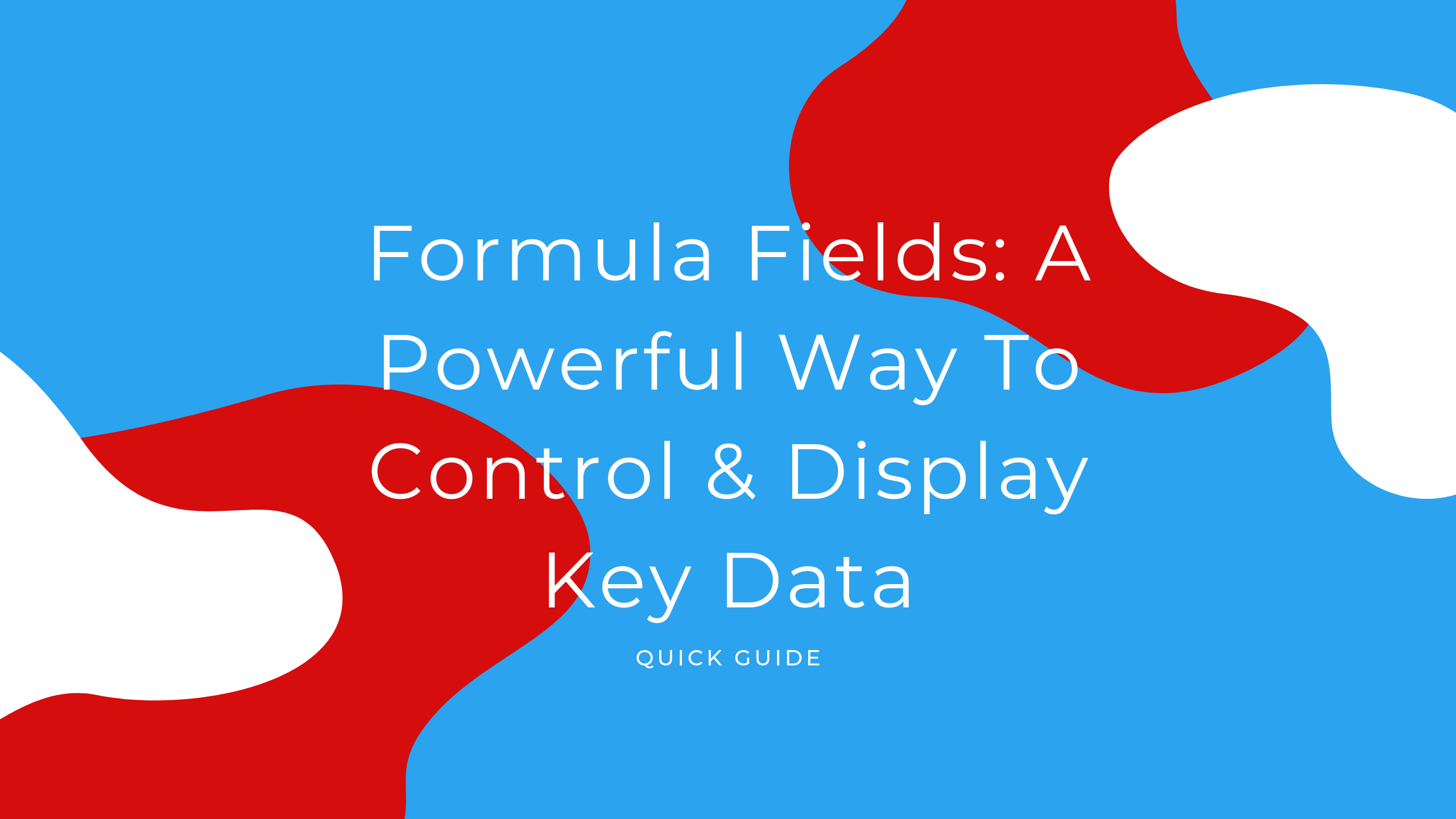 Formula Fields A Powerful Way To Control And Display Key Data Crmd